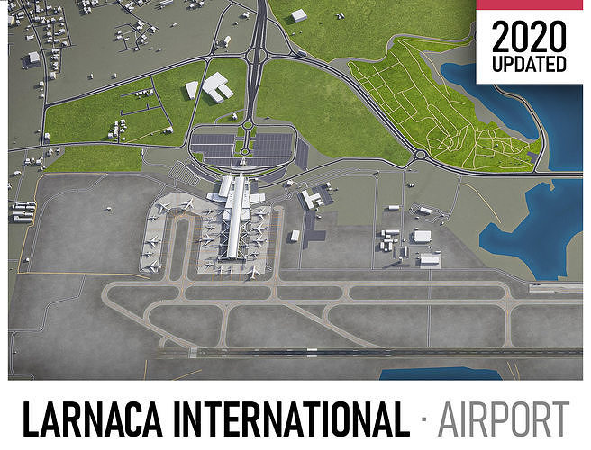 3D model Larnaca International Airport - LCA VR / AR / low-poly | CGTrader