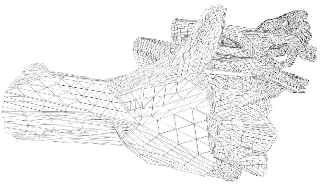 3D model Sci-Fi Shapes - The Hands VR / AR / low-poly | CGTrader