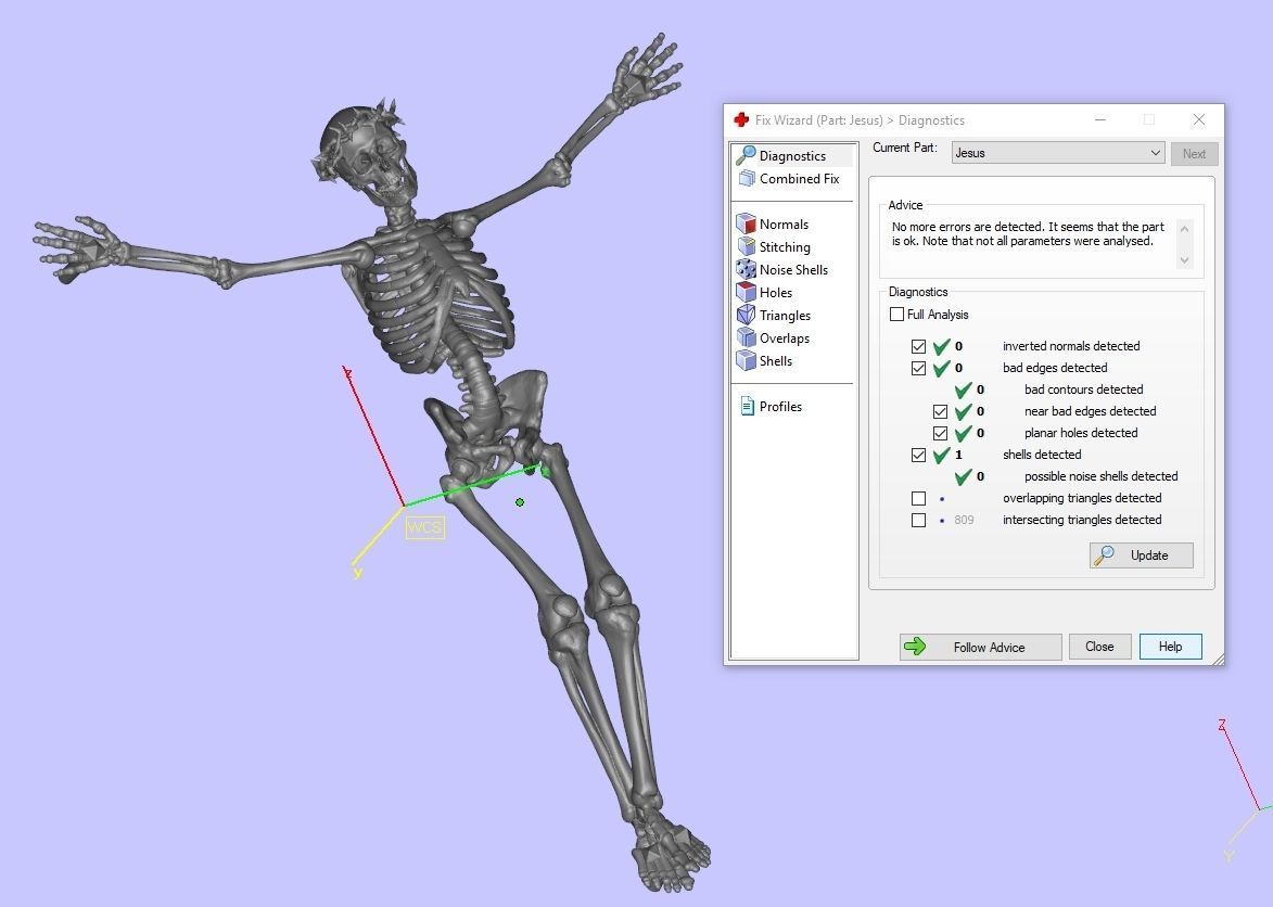 Crucifix of the skeleton 3D model | CGTrader