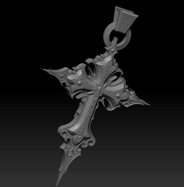 Crucifix of the skeleton 3D model | CGTrader