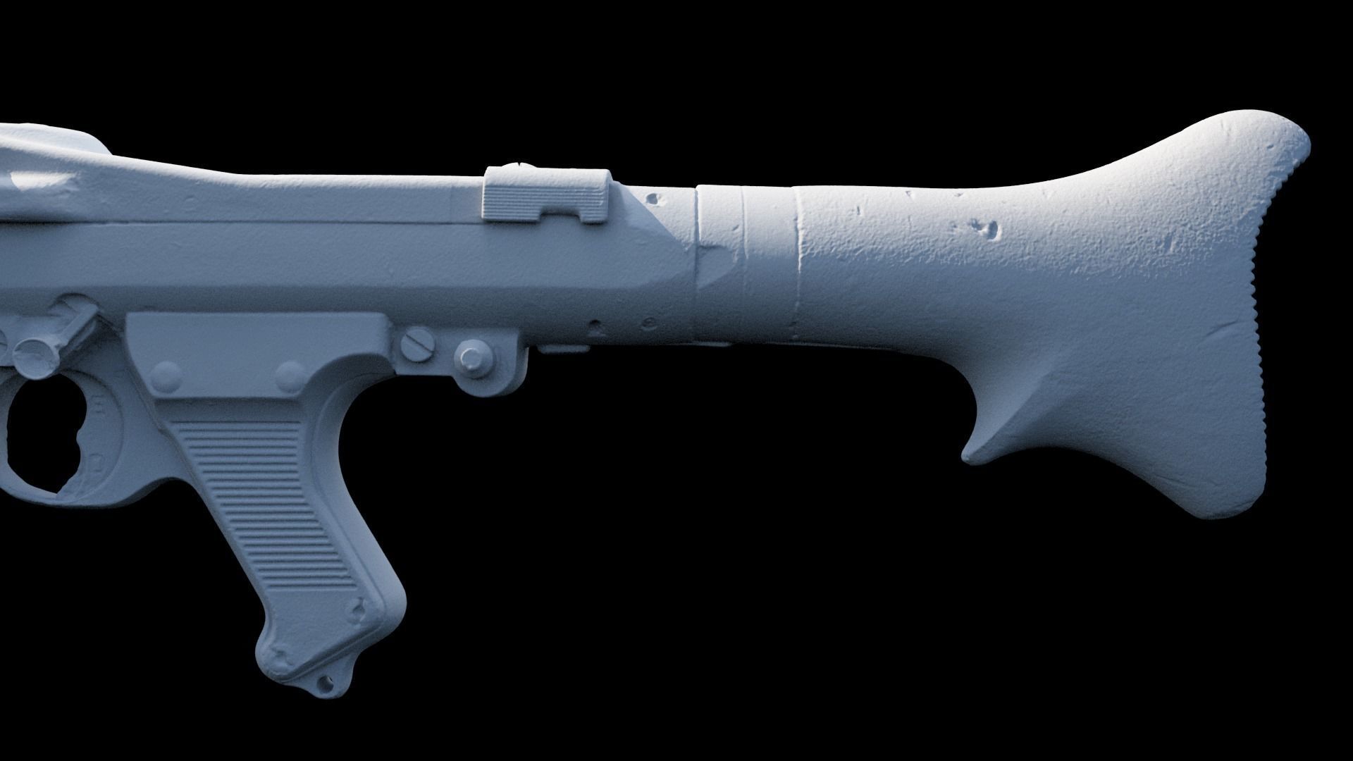 3D Scanned Deactivated MG34 DLT 19 Blaster Heavy Blaster Rifle 3D model ...