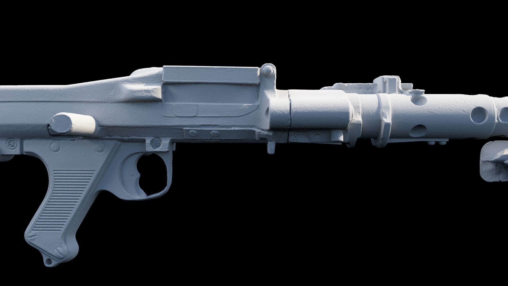 3D Scanned Deactivated MG34 DLT 19 Blaster Heavy Blaster Rifle 3D model ...