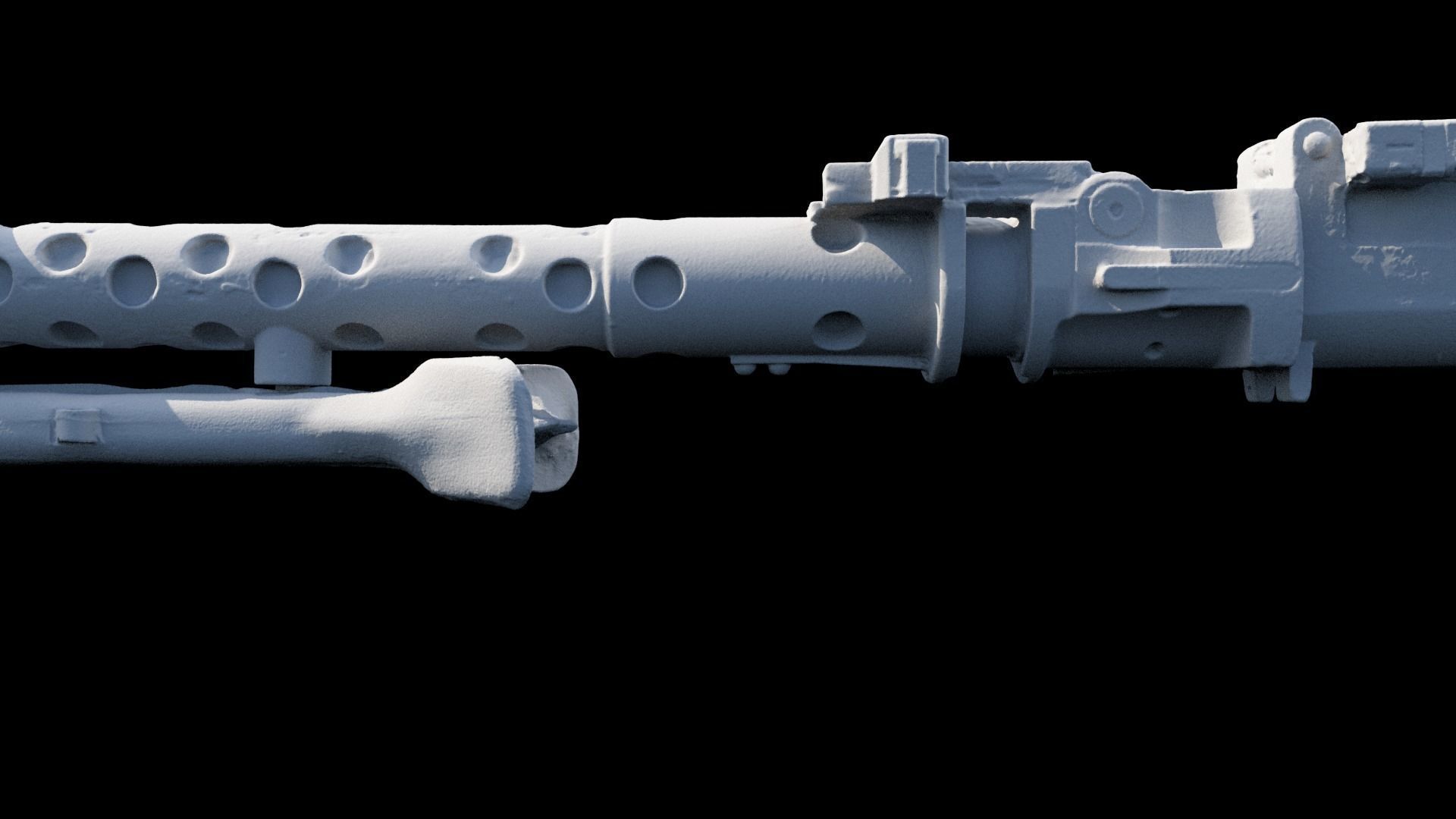 3D Scanned Deactivated MG34 DLT 19 Blaster Heavy Blaster Rifle 3D model ...