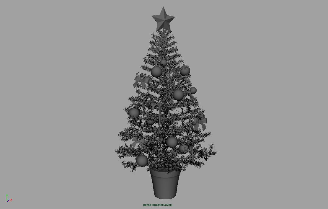 Christmas Tree free 3D model rigged | CGTrader