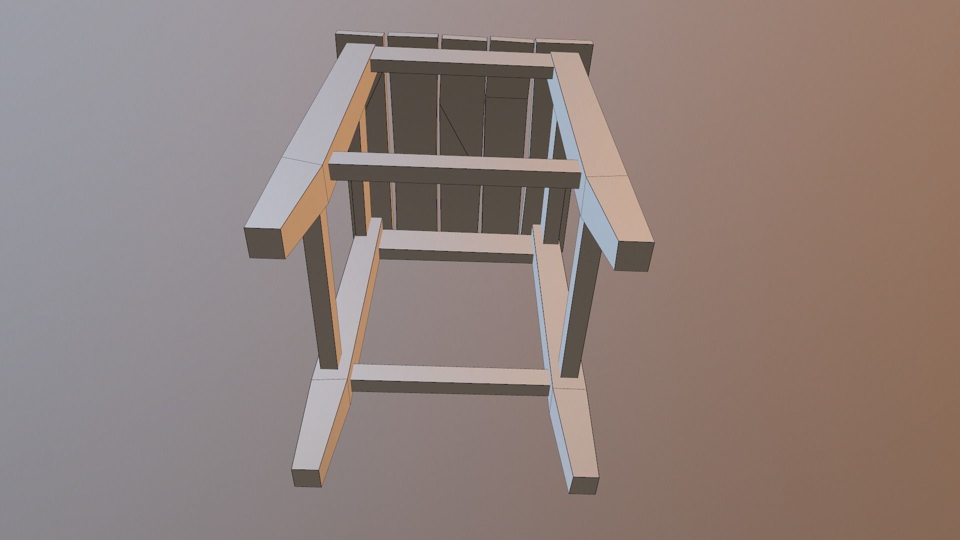 3D model Soviet Stool VR / AR / low-poly | CGTrader