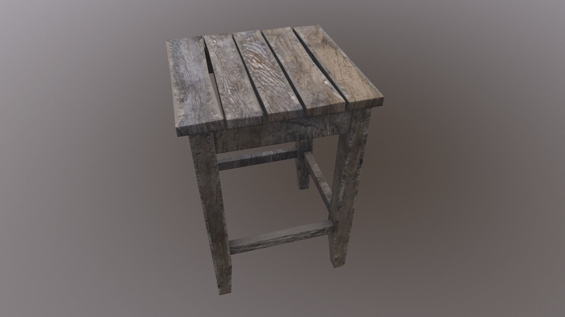 3D model Soviet Stool VR / AR / low-poly | CGTrader