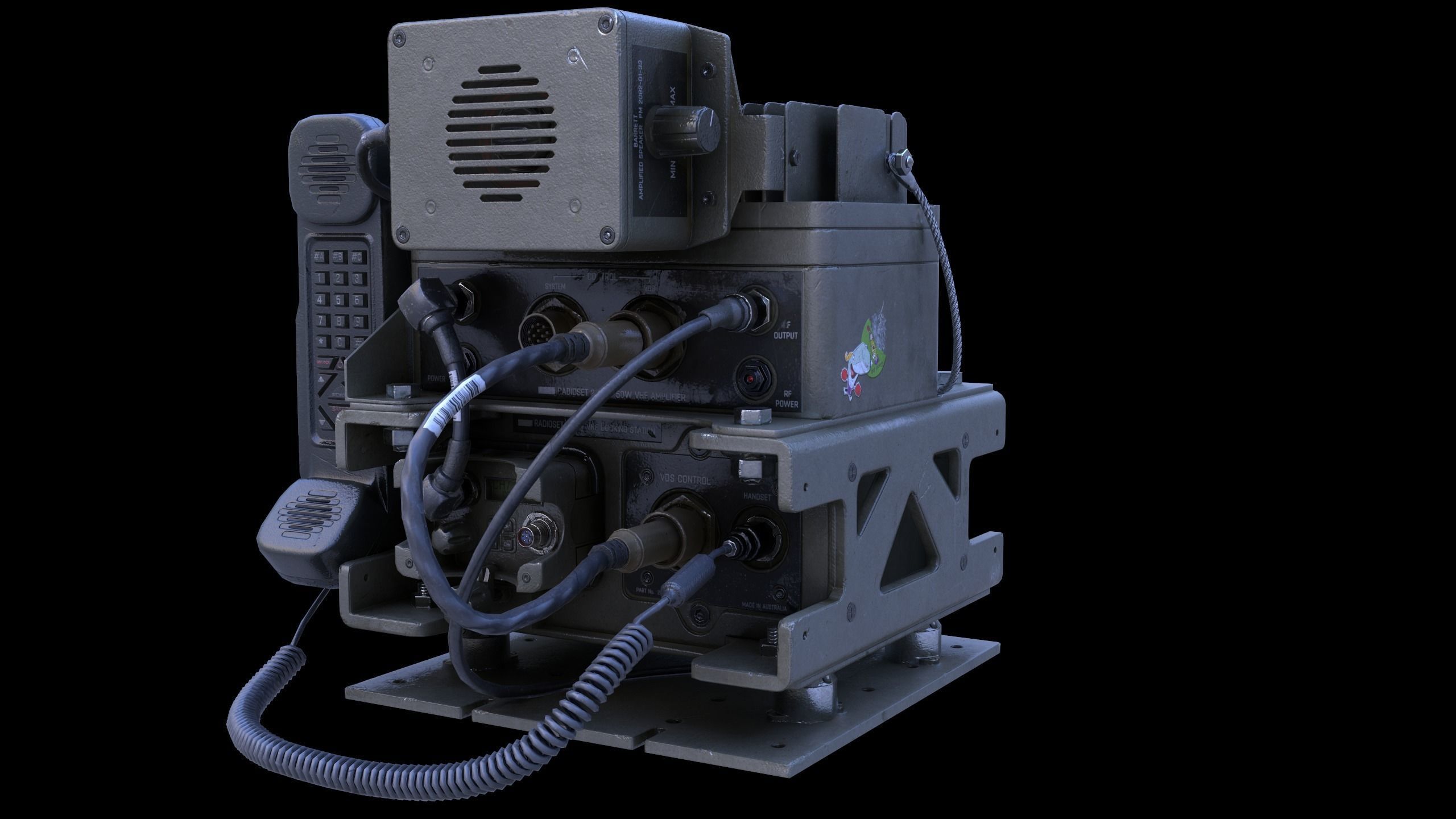 3D model Military radiostation PRC-2082 VR / AR / low-poly | CGTrader