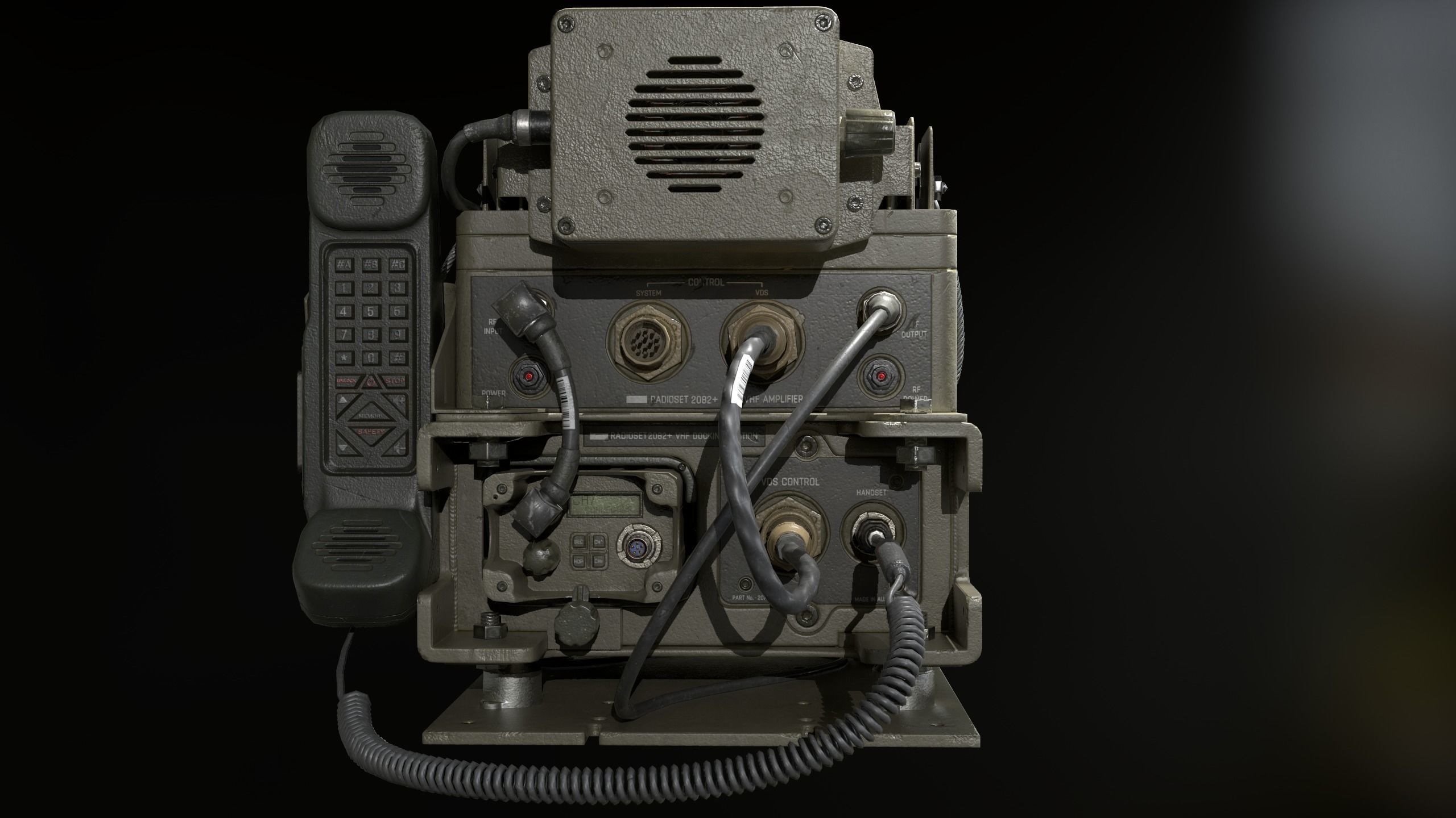 3D model Military radiostation PRC-2082 VR / AR / low-poly | CGTrader