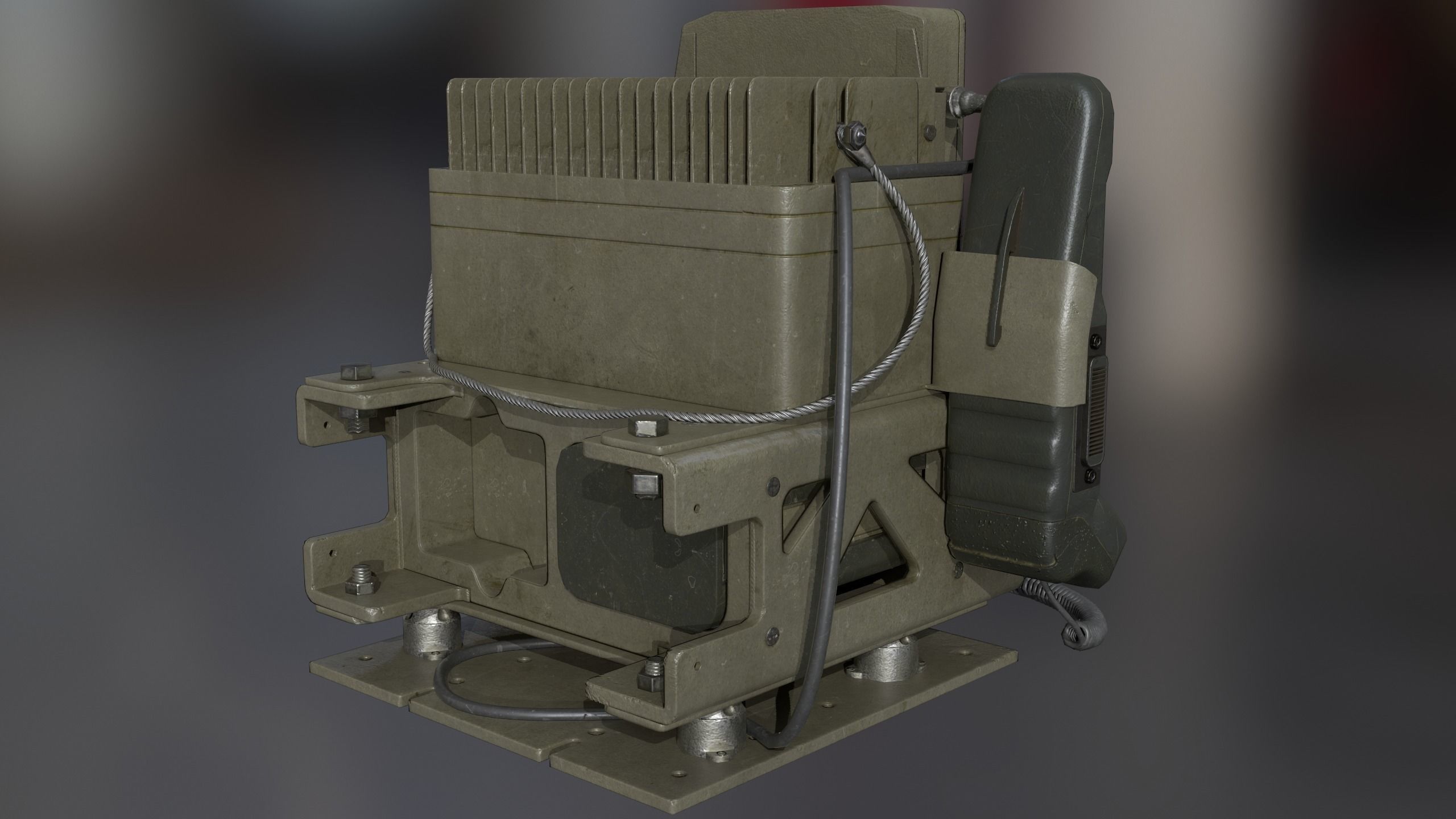 3D model Military radiostation PRC-2082 VR / AR / low-poly | CGTrader