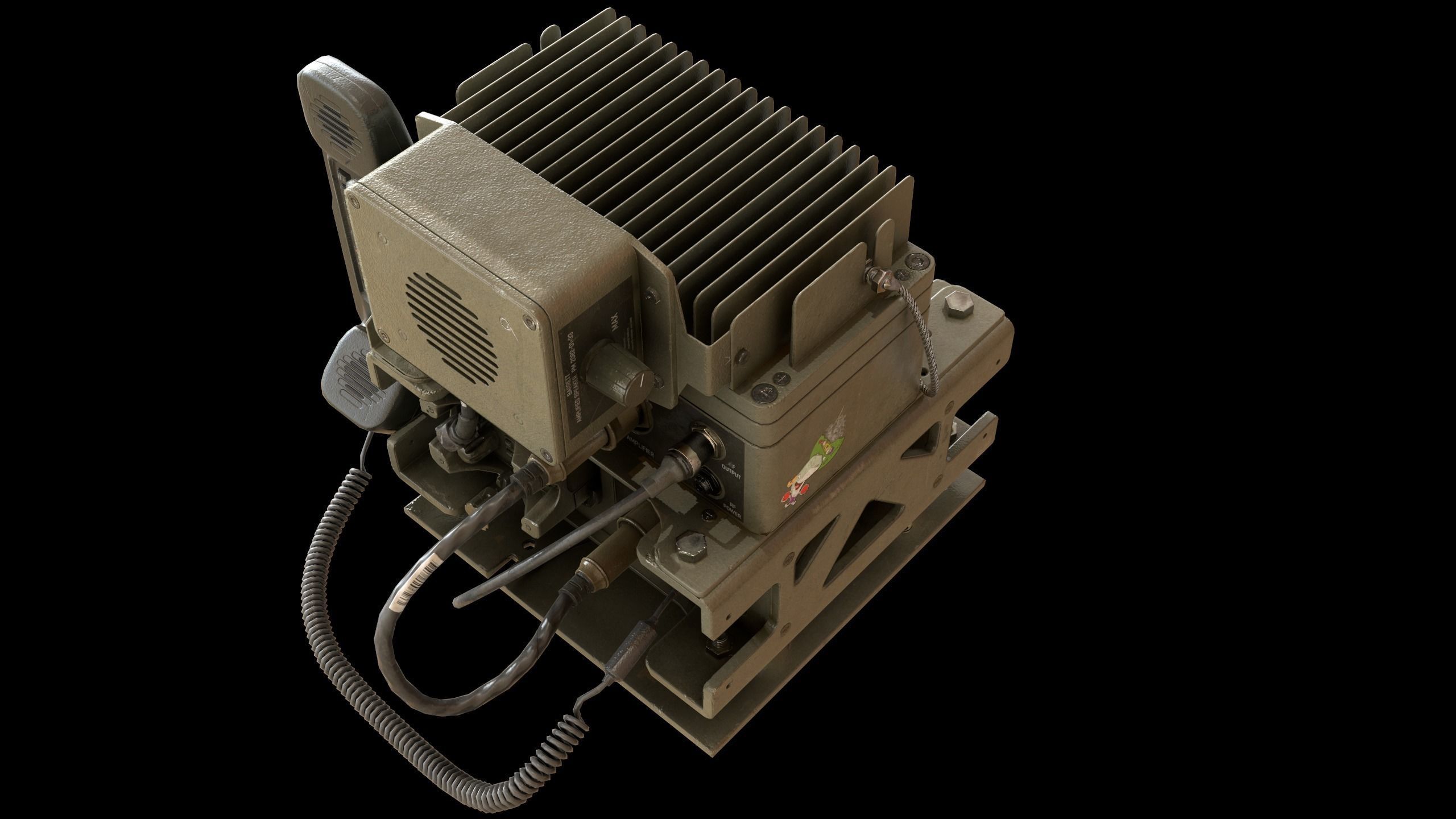 3D model Military radiostation PRC-2082 VR / AR / low-poly | CGTrader