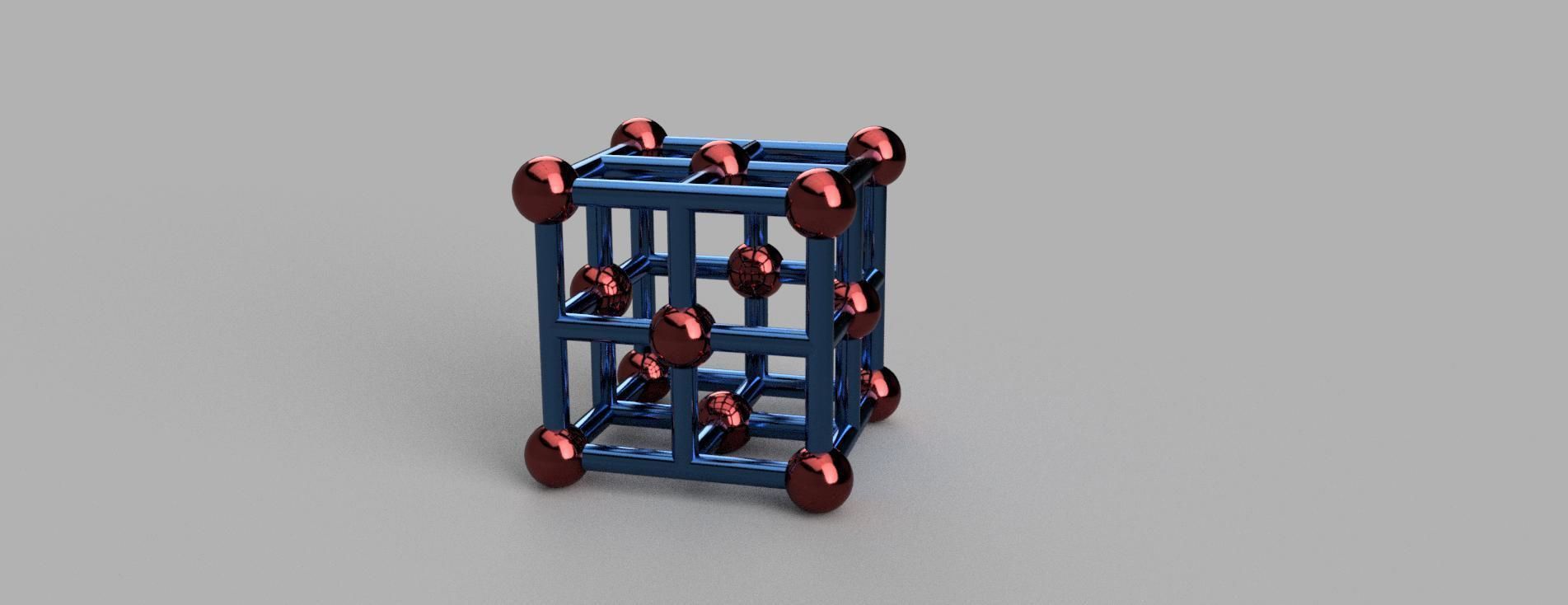 Crystal lattices of metals 3D model 3D printable | CGTrader