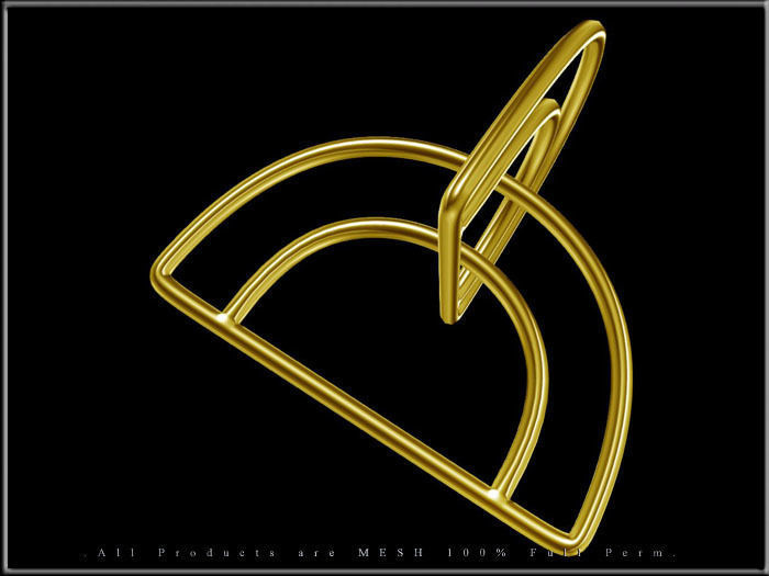 3D model Half Circle Metal Chain 2 Rings VR / AR / low-poly | CGTrader