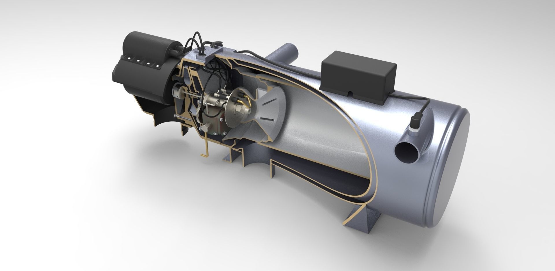 Webasto DBW 300 heater 3D model | CGTrader