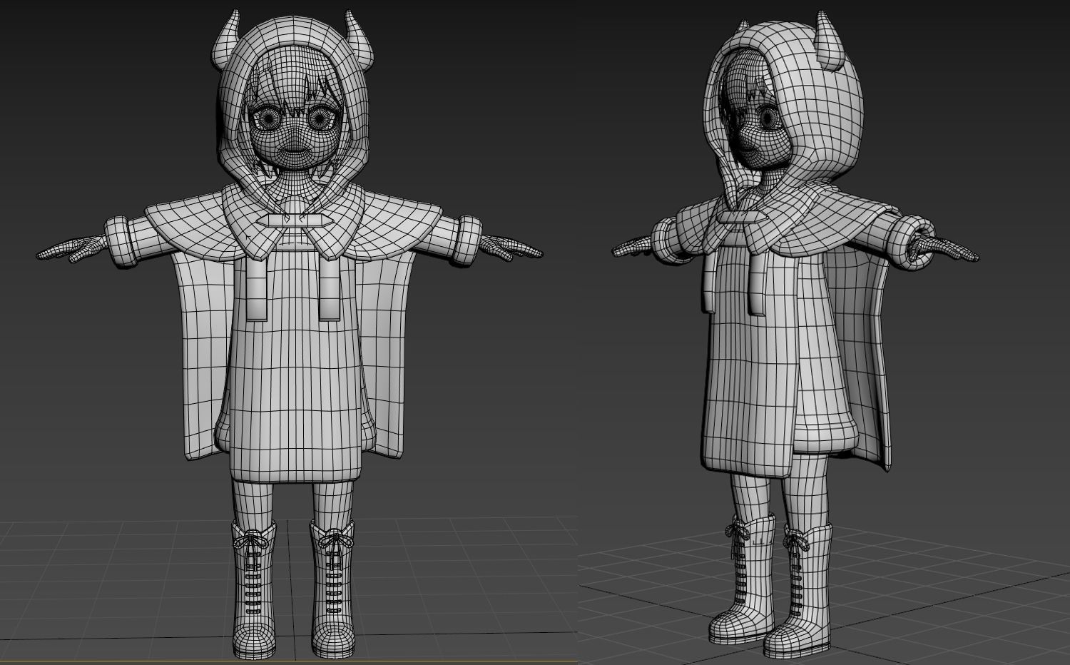 Somali to Mori no Kamisama VRChat 3D model rigged | CGTrader