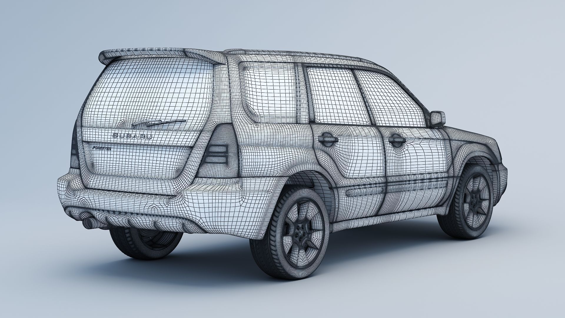 subaru forester sg5 3D model | CGTrader