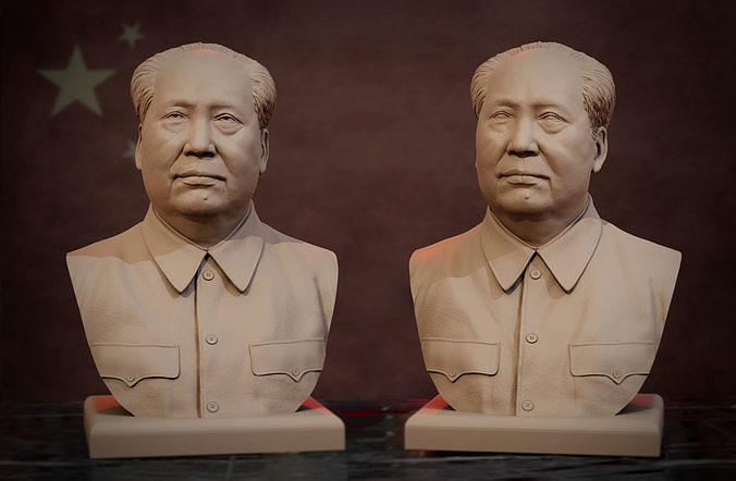 Mao Zedong 3D model 3D printable | CGTrader