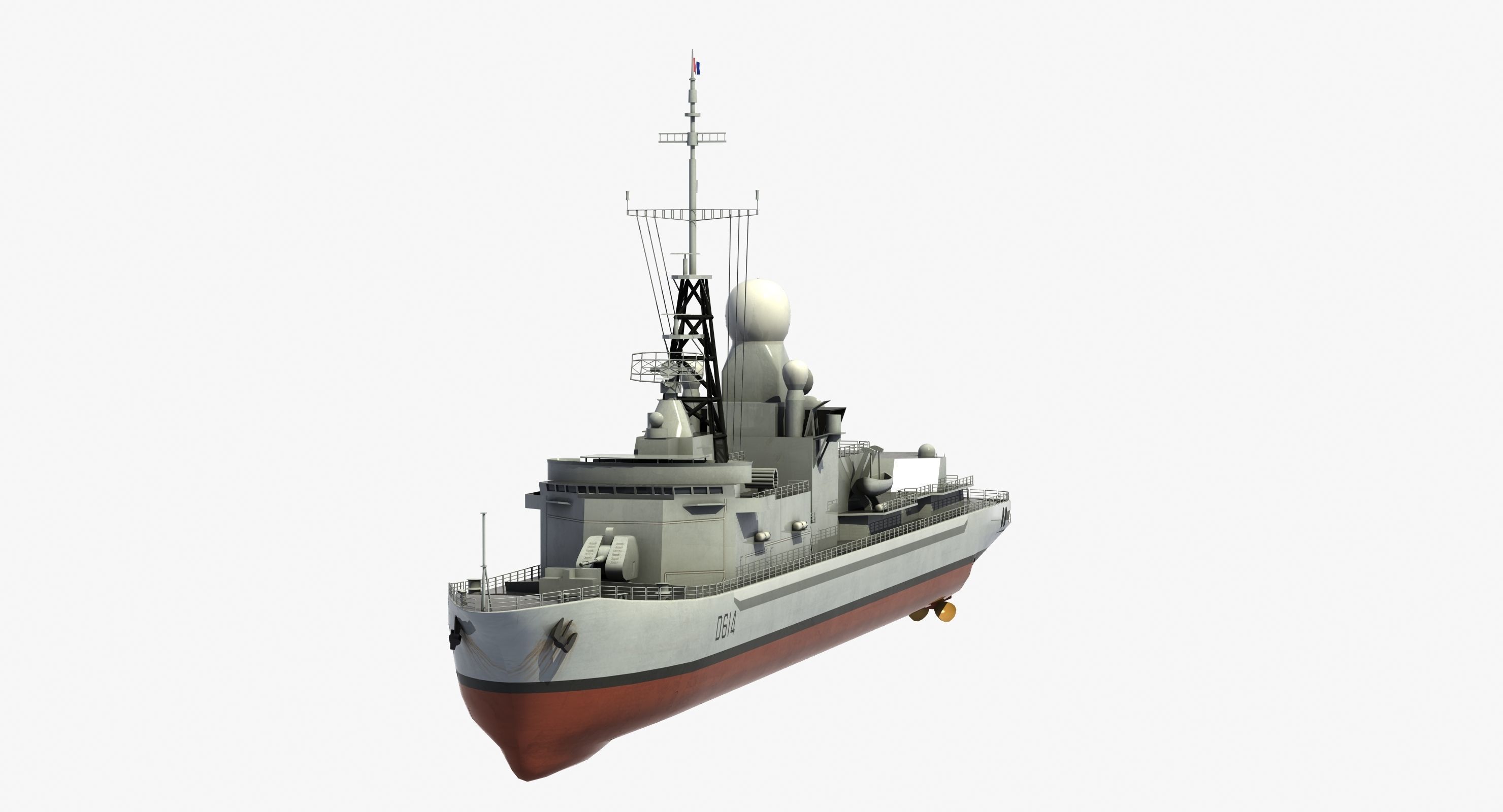 Cassard Class Frigate 3D model | CGTrader
