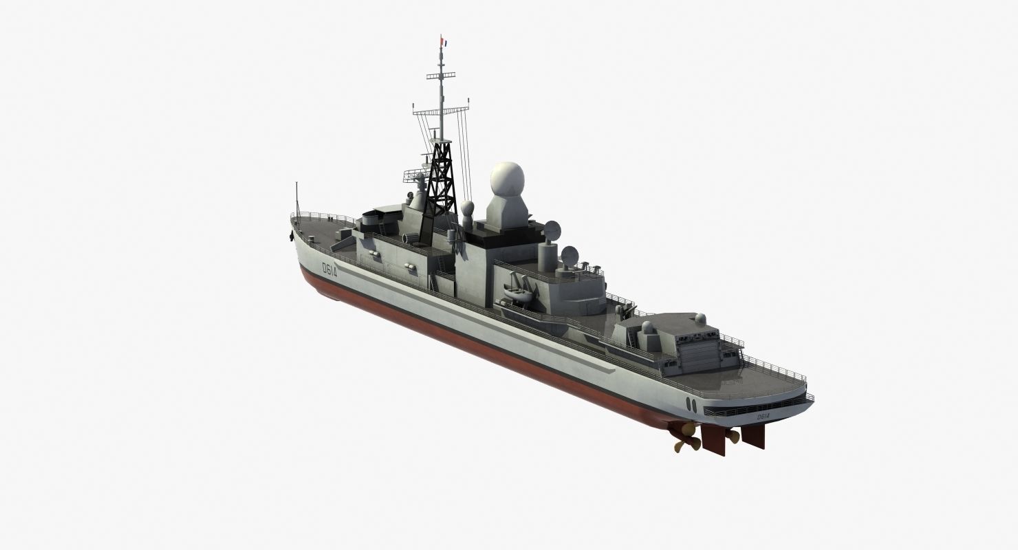 Cassard Class Frigate 3D model | CGTrader