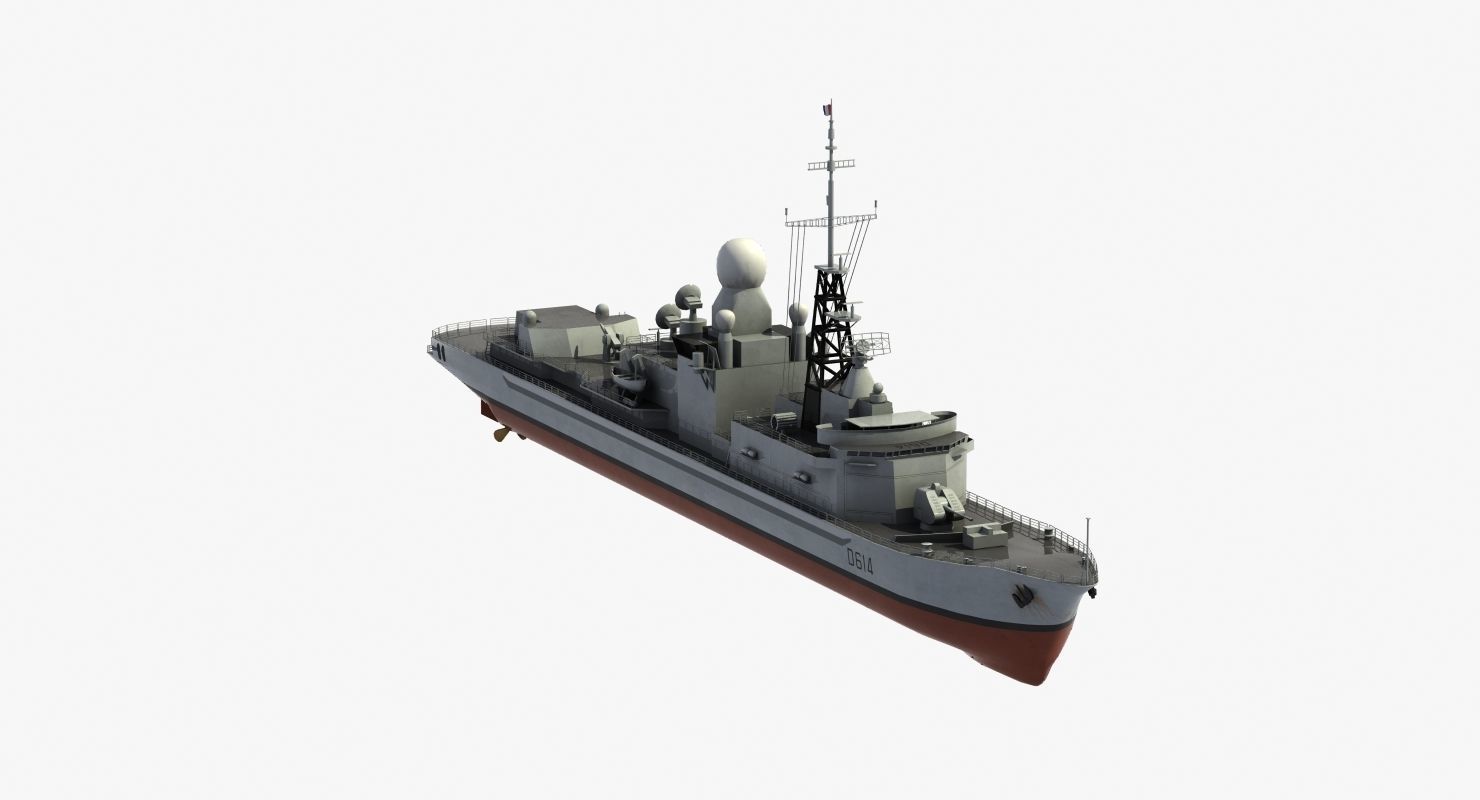 Cassard Class Frigate 3D model | CGTrader
