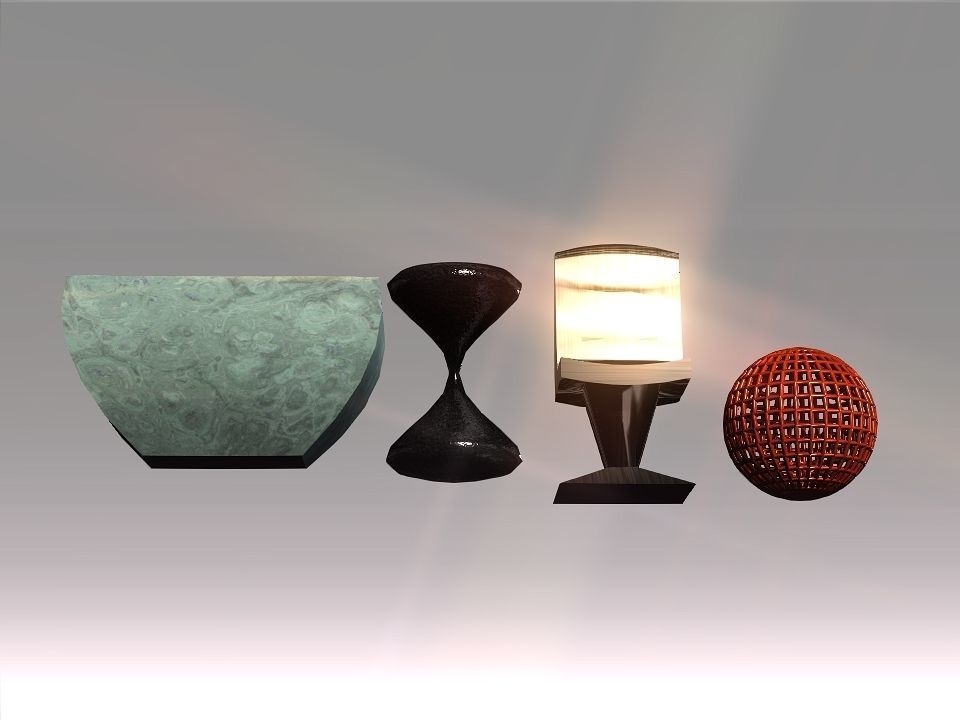 3D model Random Geometry low poly models collection VR / AR / low-poly ...