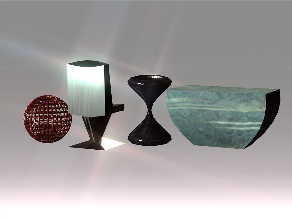 3D model Random Geometry low poly models collection VR / AR / low-poly ...