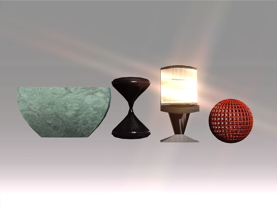 3D model Random Geometry low poly models collection VR / AR / low-poly ...