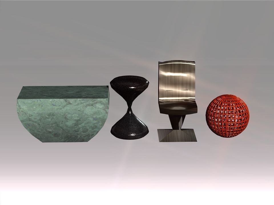 3D model Random Geometry low poly models collection VR / AR / low-poly ...