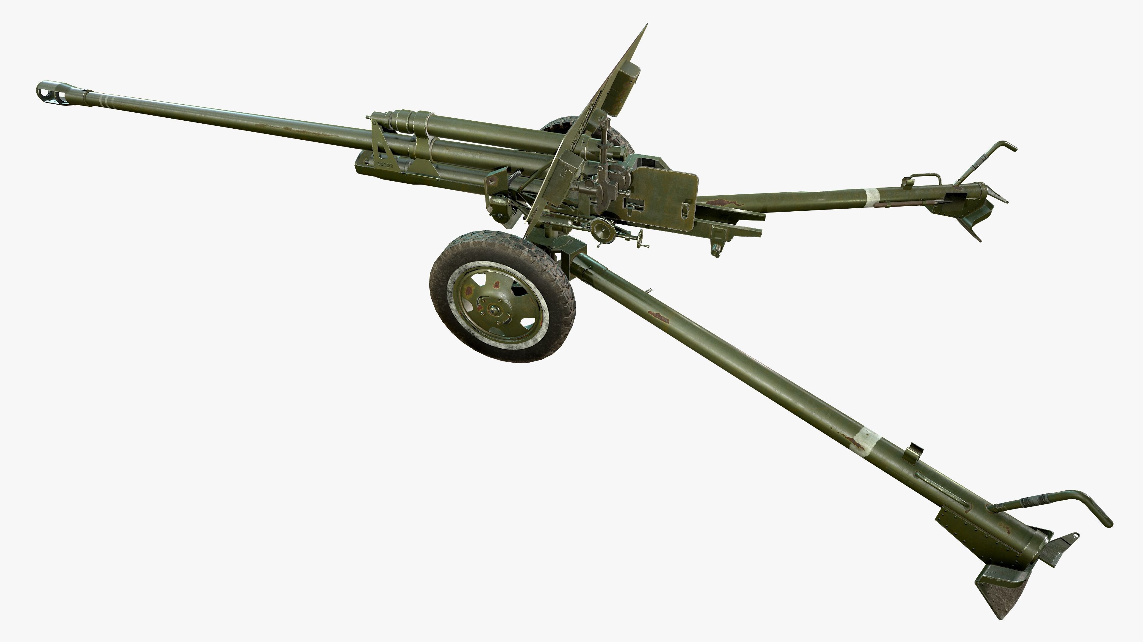 3D model ZiS 3 soviet anti-tank gun VR / AR / low-poly | CGTrader