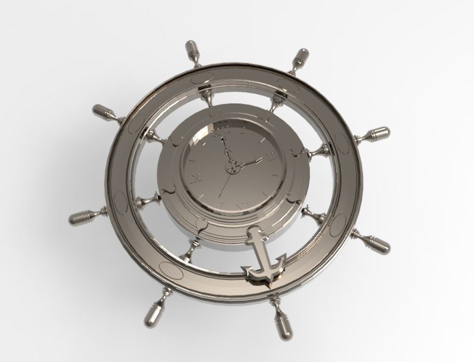 wall clock 3D print model 3D model 3D printable | CGTrader