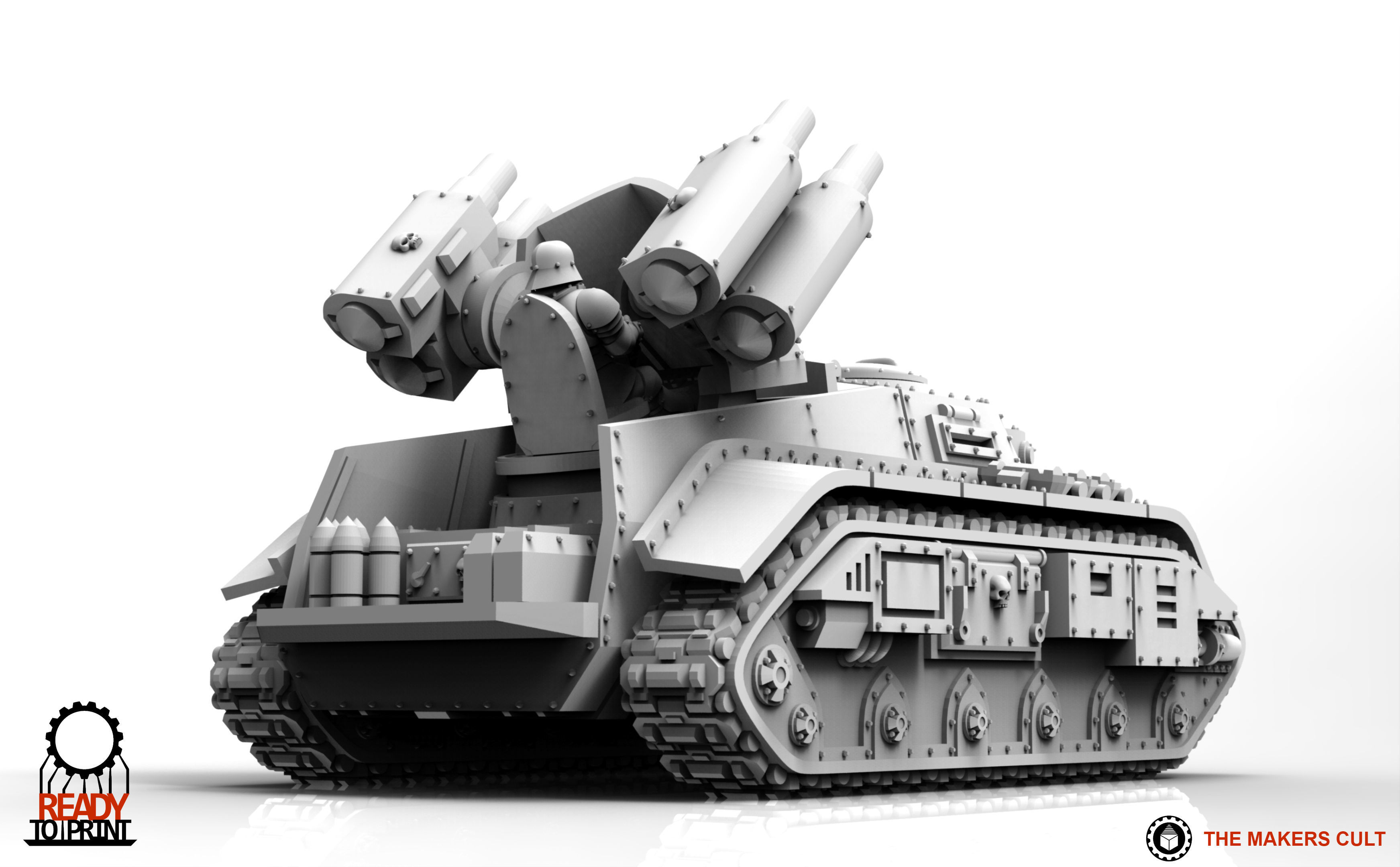 Feudal Guard Support Tanks 3D model 3D printable | CGTrader