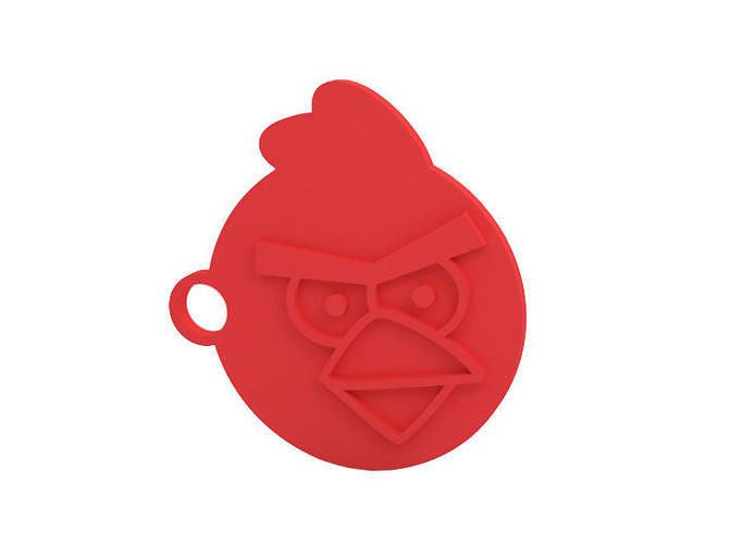 Keychain angry bird key ring 3D model 3D printable | CGTrader