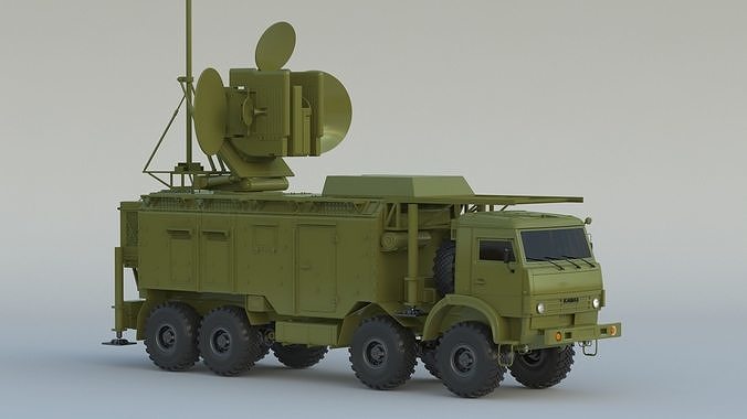 Krasukha Electronic Warfare System 3D model | CGTrader