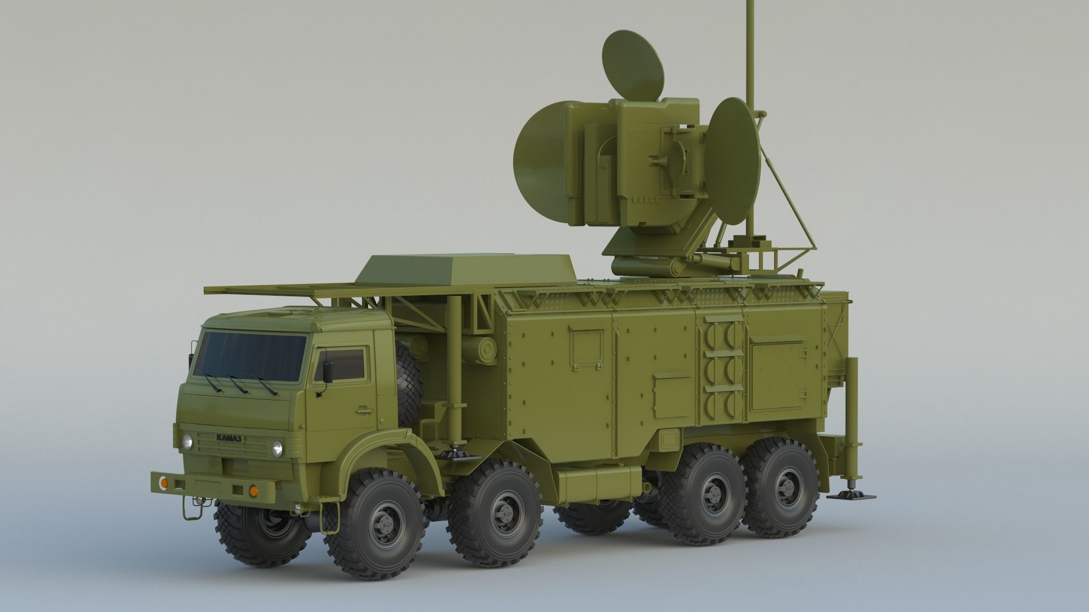 Krasukha Electronic Warfare System 3D model | CGTrader