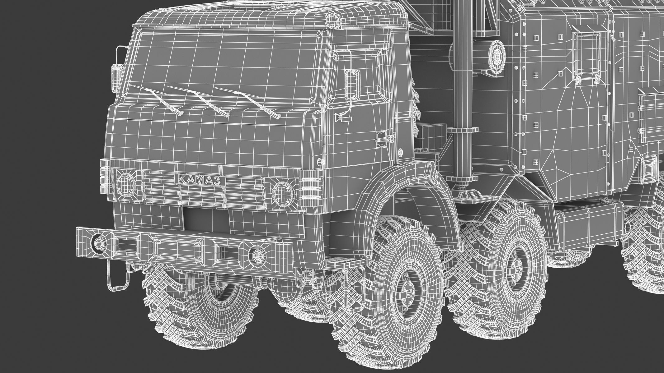 Krasukha Electronic Warfare System 3D model | CGTrader