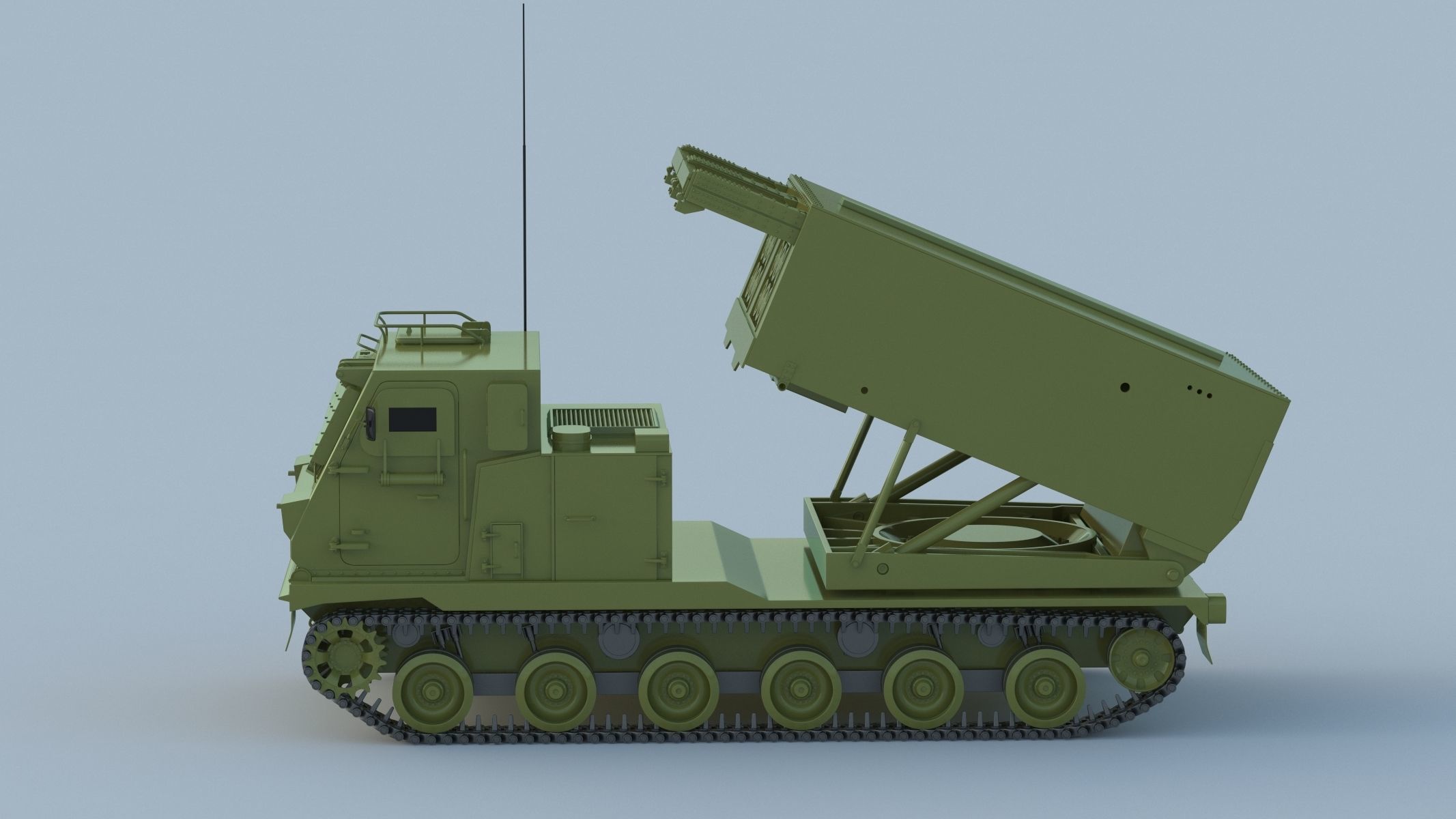 M270 Multiple Launch Rocket System 3D model | CGTrader
