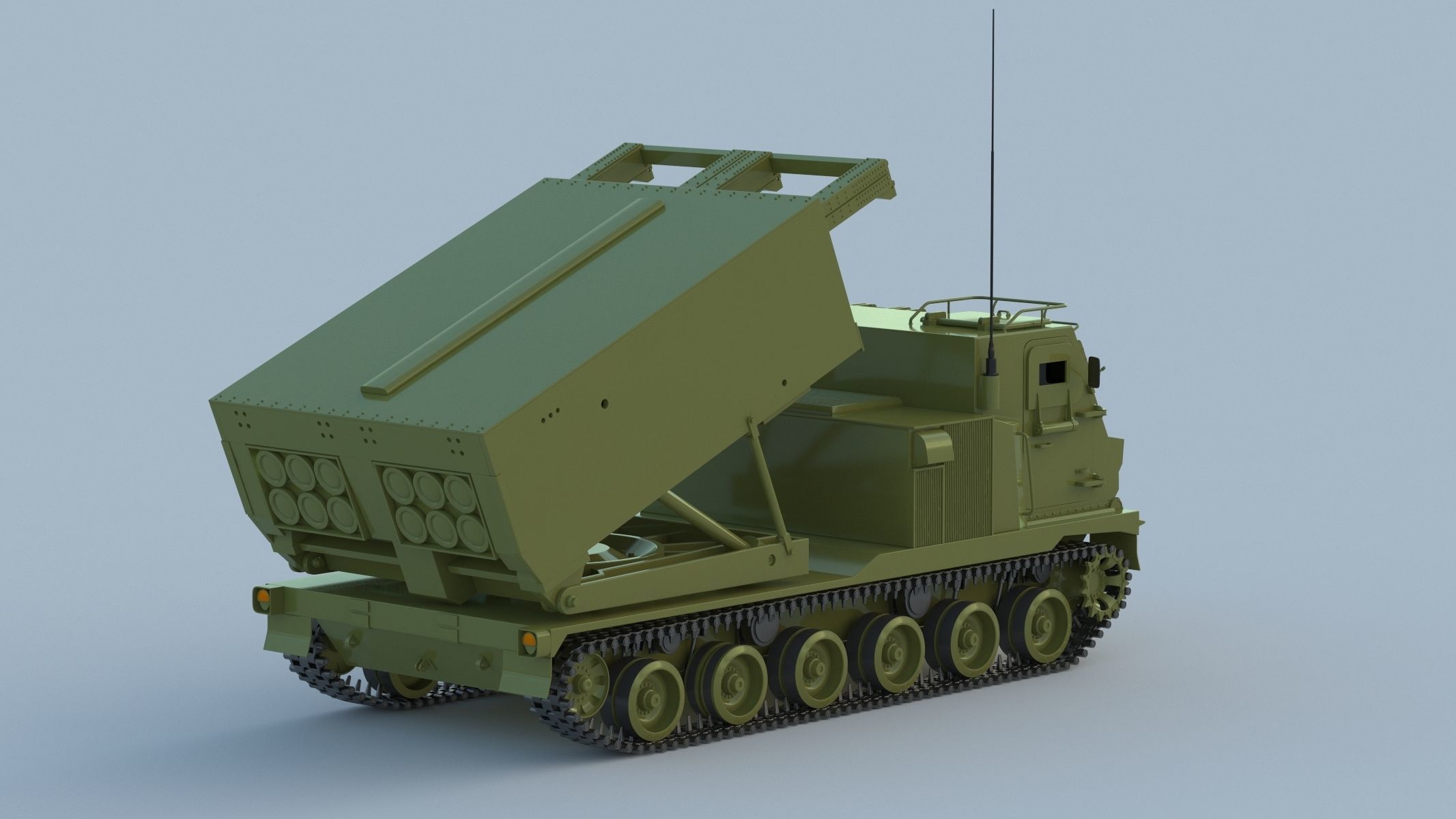 M270 Multiple Launch Rocket System 3D model | CGTrader