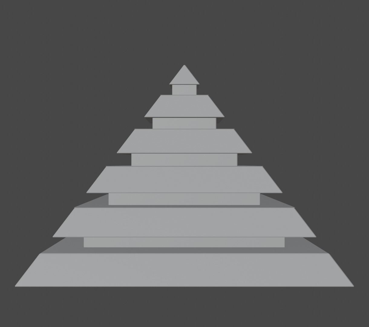 3D model Pyramidal Structure Beveled VR / AR / low-poly | CGTrader