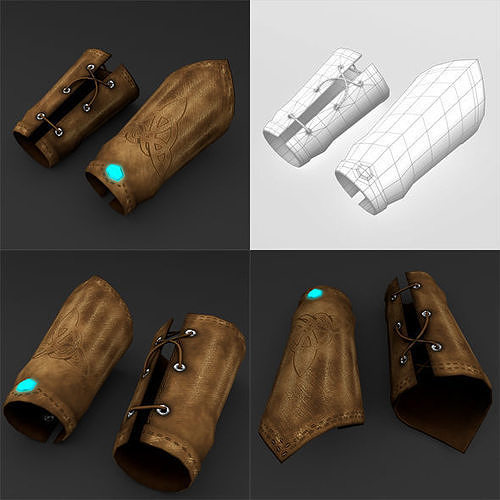 Bracers free VR / AR / low-poly 3D model | CGTrader