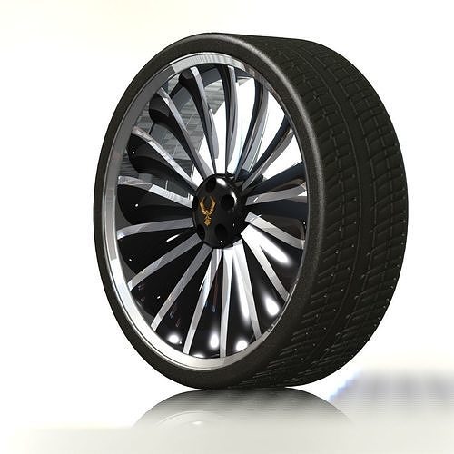 Turbo Fan Rims 3D model | CGTrader