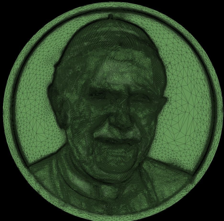Joseph Ratzinger Pope vatican portrait 3D model 3D printable | CGTrader