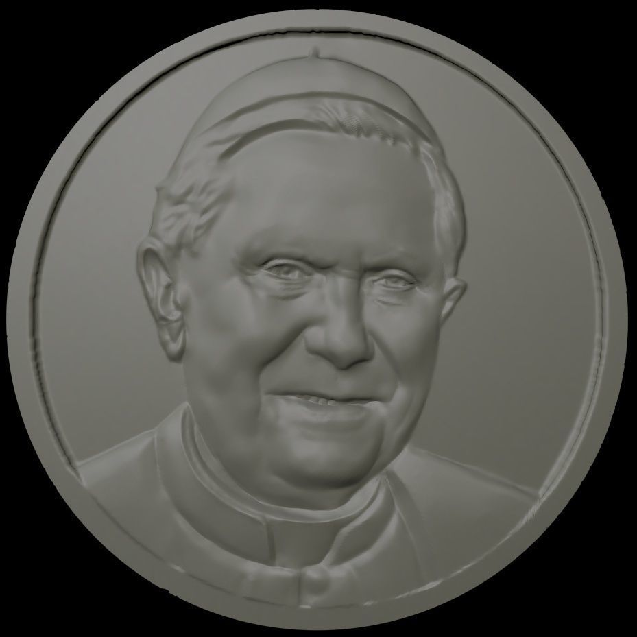 Joseph Ratzinger Pope vatican portrait 3D model 3D printable | CGTrader