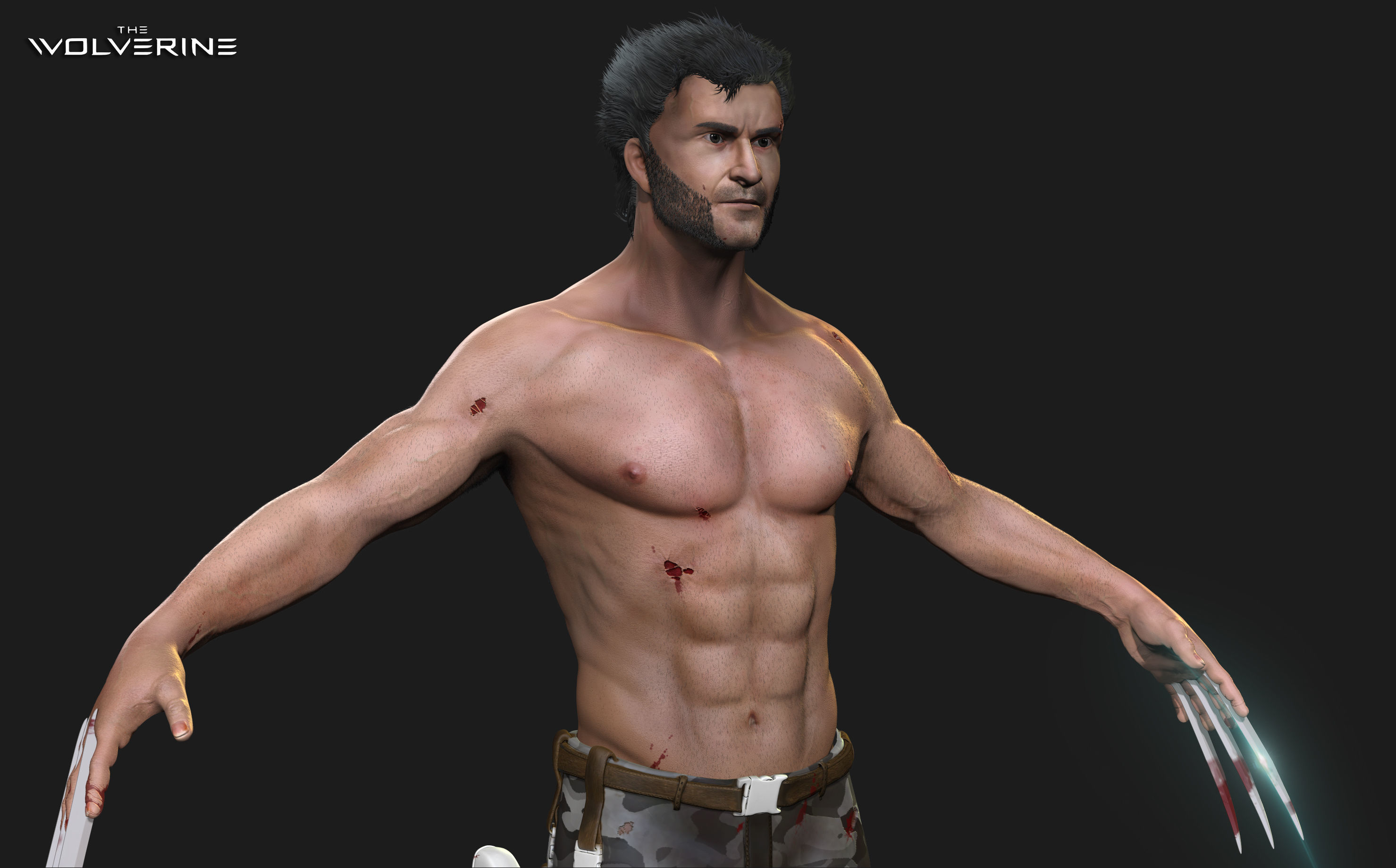 The Wolverine 3D model rigged | CGTrader