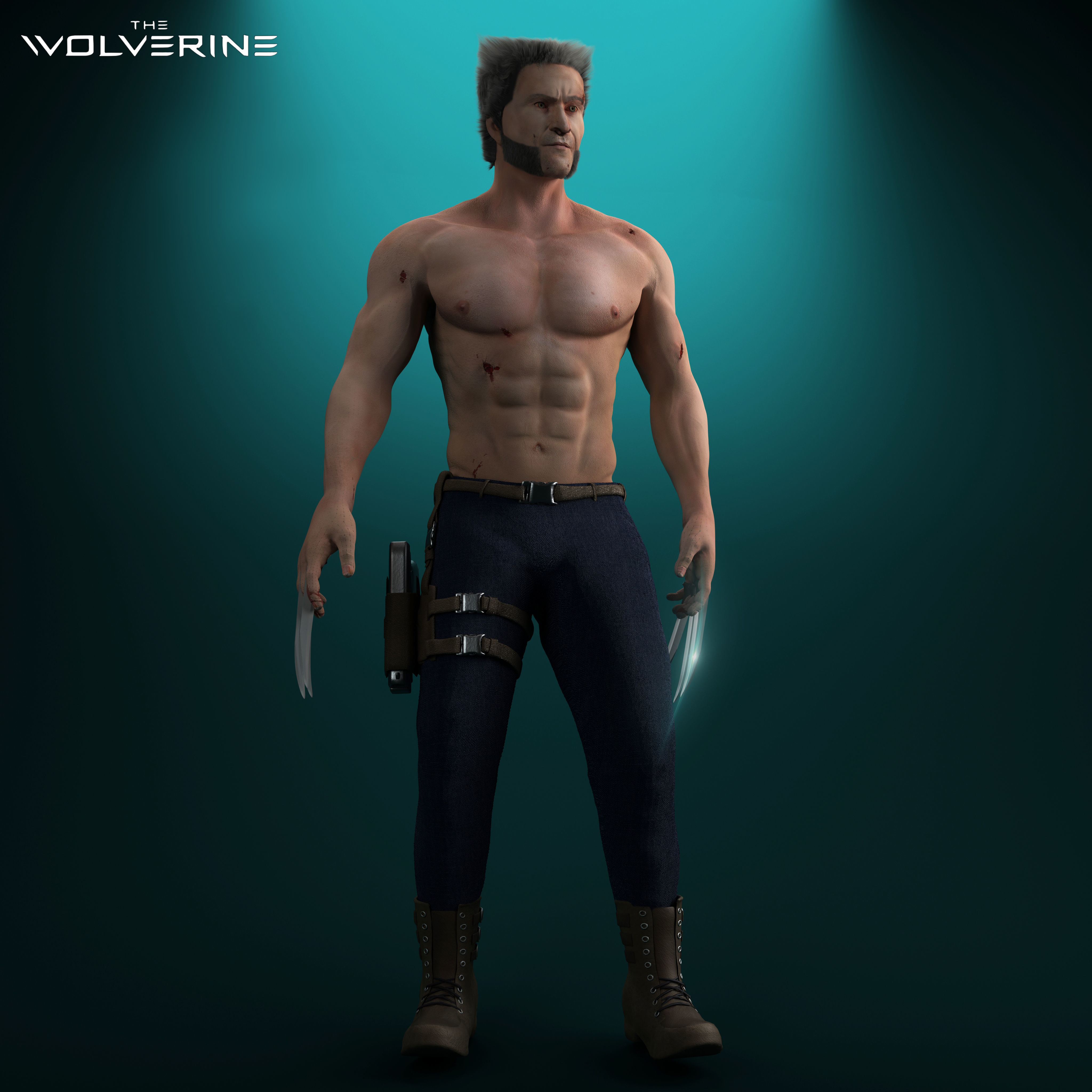 The Wolverine 3D model rigged | CGTrader