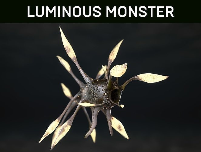 3D model Luminous Monster VR / AR / low-poly rigged animated | CGTrader