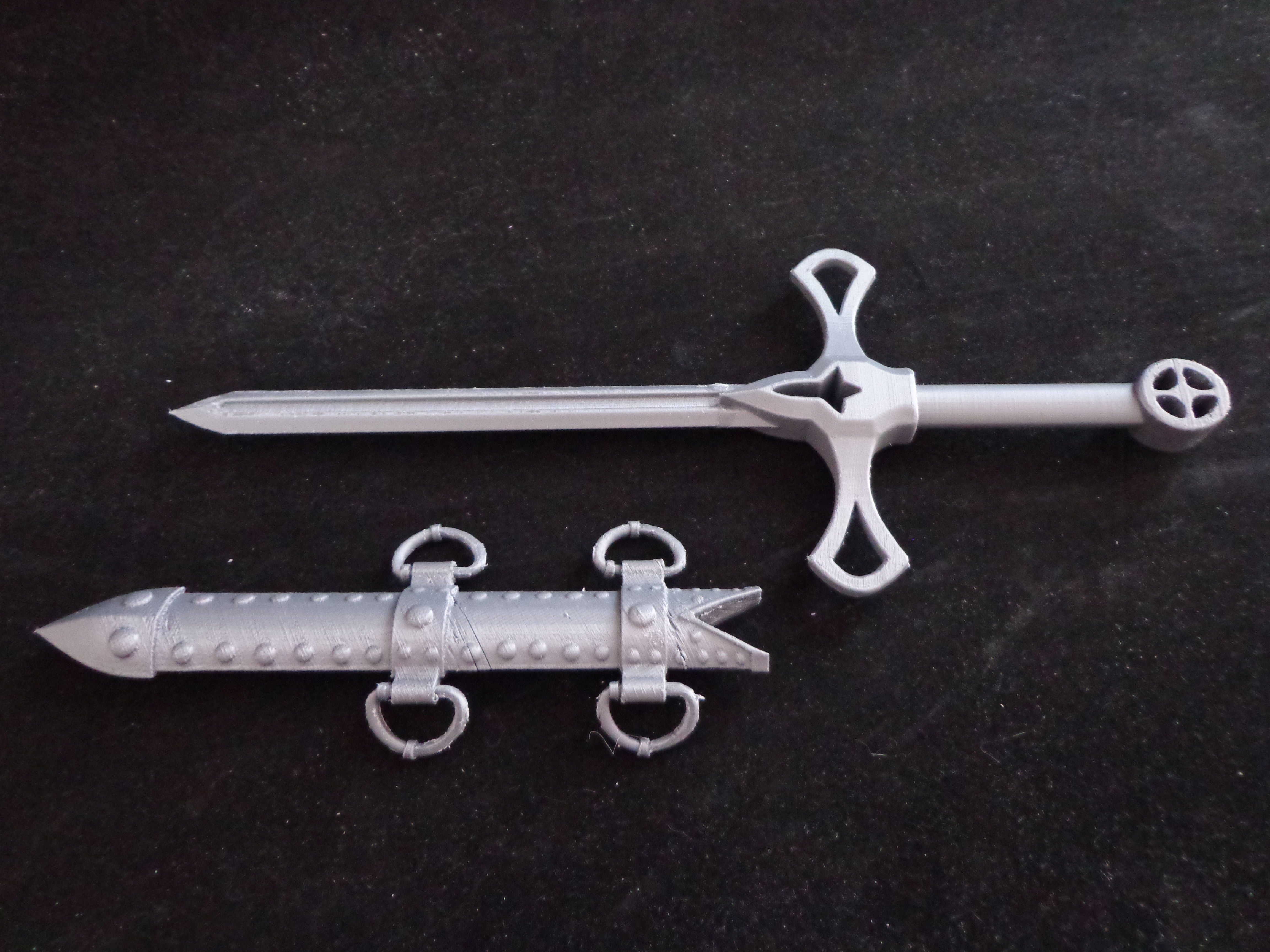 sword with sheath 2 3d print 3D model 3D printable | CGTrader