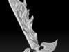 winged sword 3d print 3D model 3D printable | CGTrader