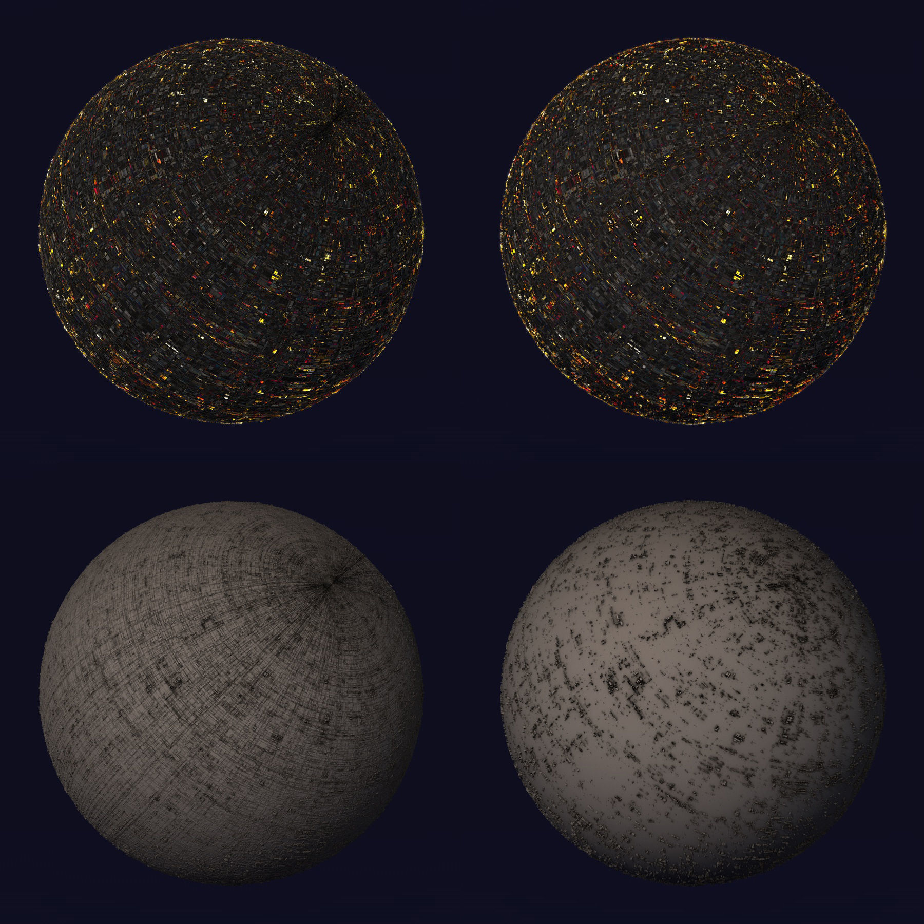 3D model Scifi Artificial Moon Shader 002 | CGTrader