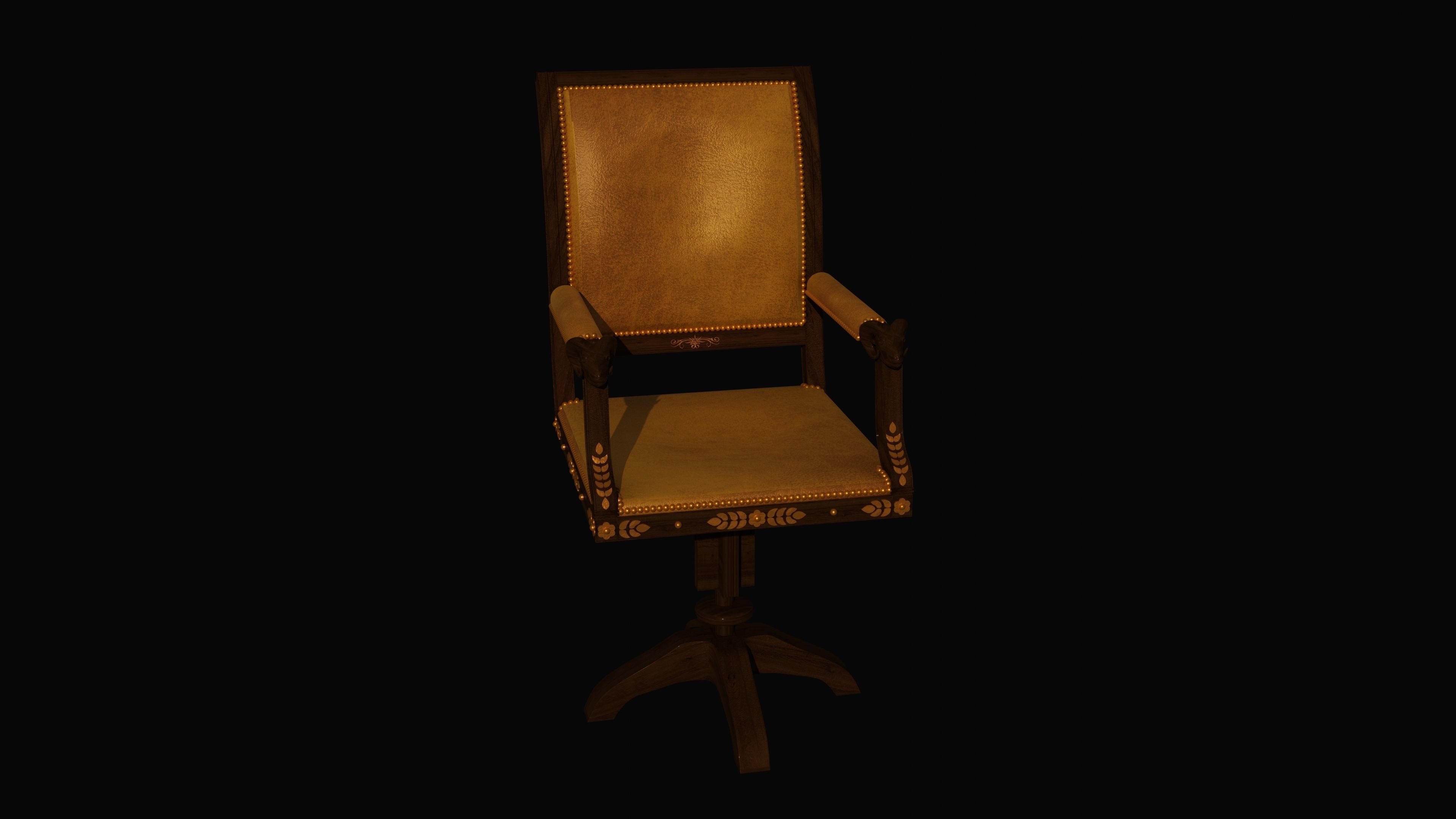 3D model The Godfather Armchair VR / AR / low-poly | CGTrader