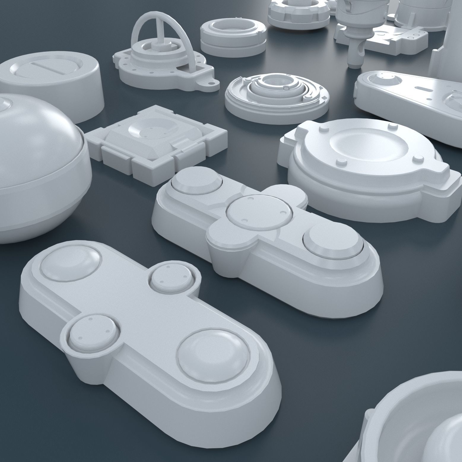 sci-fi spare parts 3D model | CGTrader