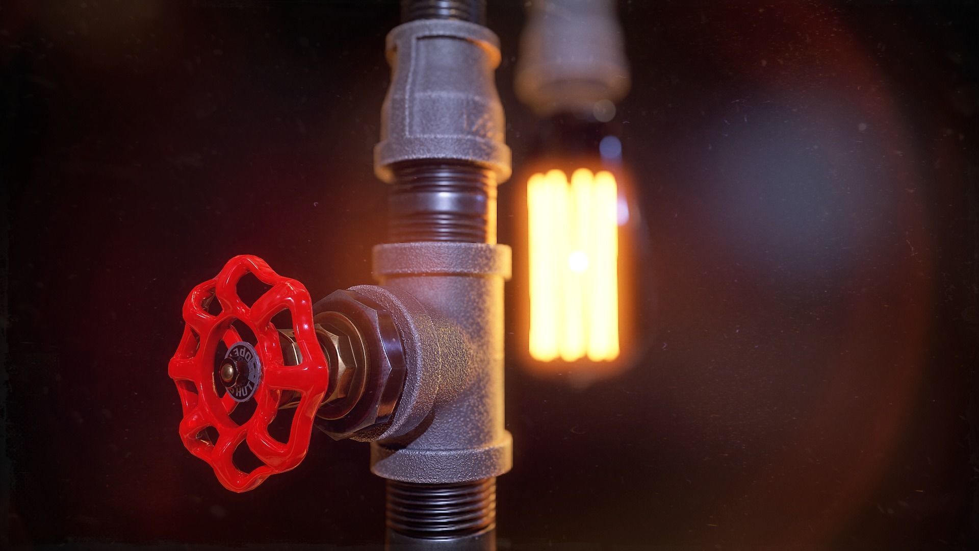 3D model DIY pipes lamp VR / AR / low-poly | CGTrader